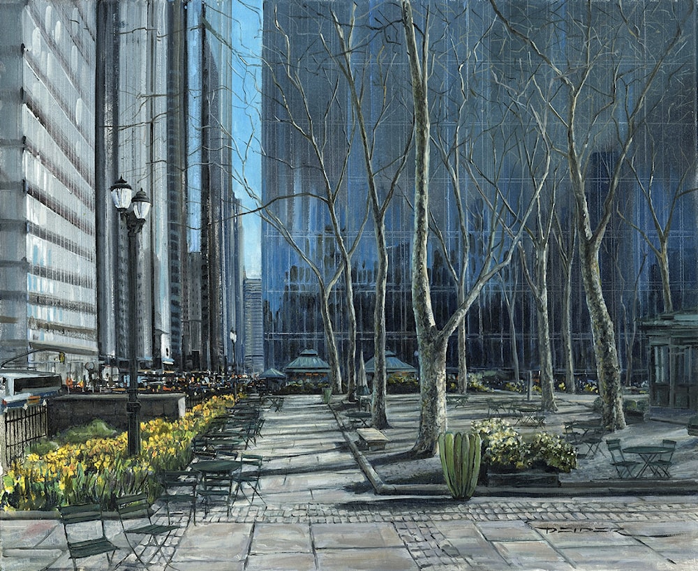 Spring At Bryant Park by Doug Zider - Art Renewal Center