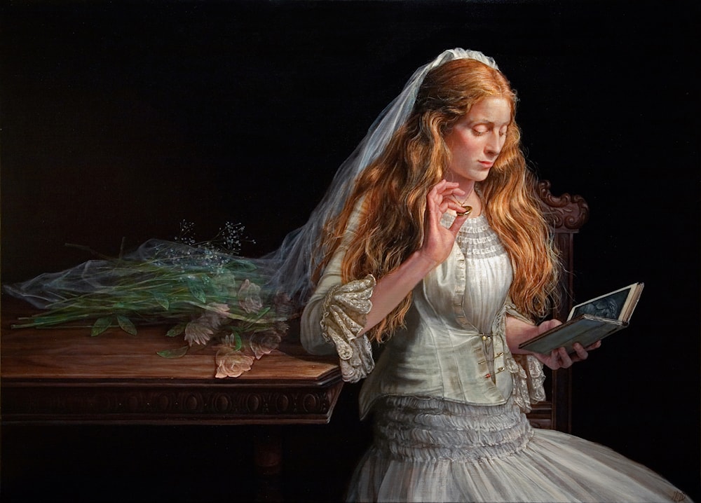 Beatrice Reading by Gabriela Gonzalez Dellosso - Art Renewal Center