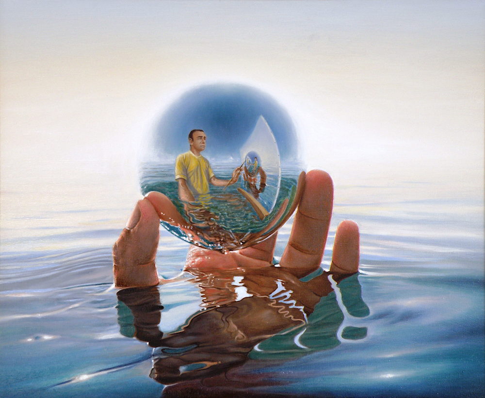 Immersion of the Painter in His Own Artwork by Alain Amar - Art Renewal ...