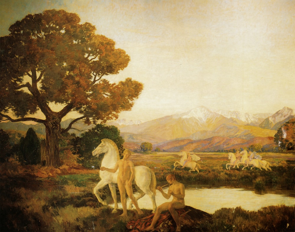 L Age D Or by Marie Auguste Emile Rene Menard - Art Renewal Center