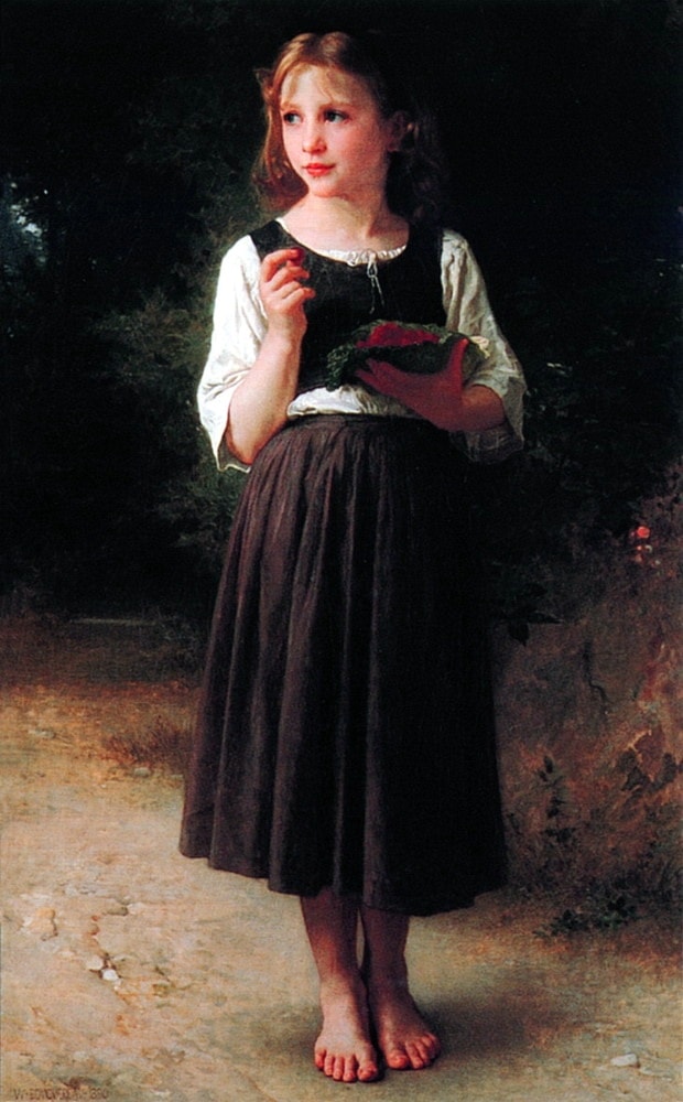 Raspberry Girl by William Adolphe Bouguereau - Art Renewal Center