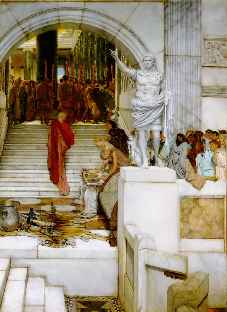 After the Audience by Lawrence Alma-Tadema - Art Renewal Center