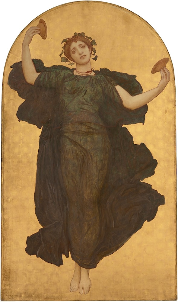 "Dancing girl with cymbals in a green robe" by Lord Frederick Leighton ...