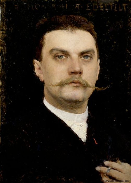 Portrait of Albert Edelfelt by Pascal-Adolphe-Jean Dagnan-Bouveret ...