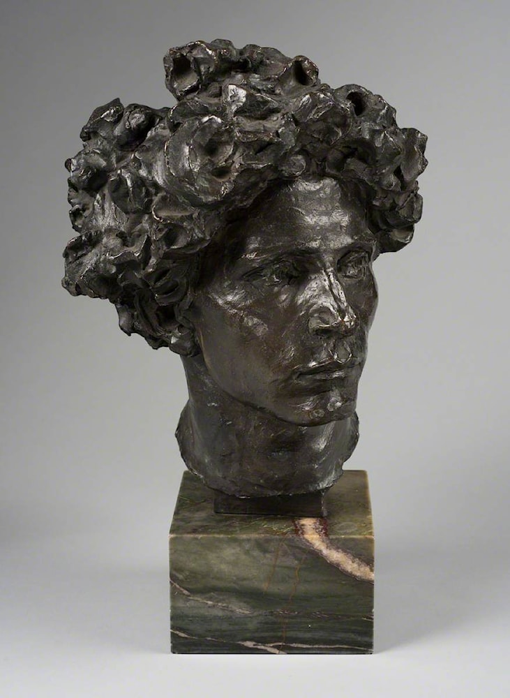 Head of a Man by Jules Dalou - Art Renewal Center