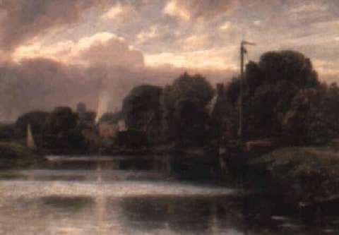 The Waveney below Beccles by Frank Dicksee - Art Renewal Center