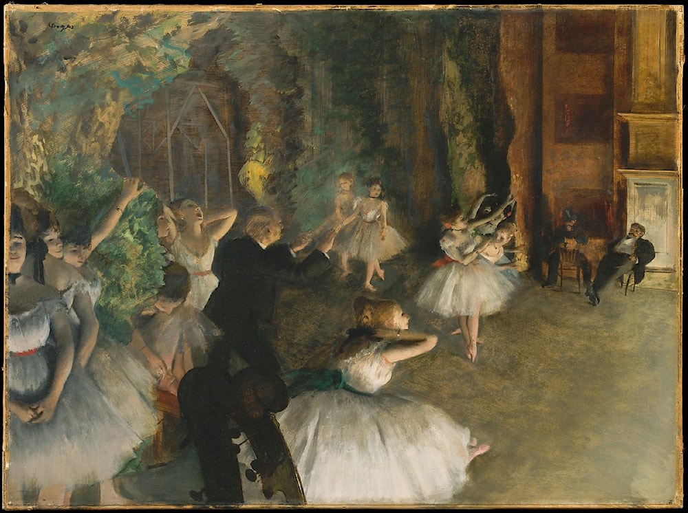 The Rehearsal Of The Ballet Onstage by Edgar Degas - 2 images - Art ...