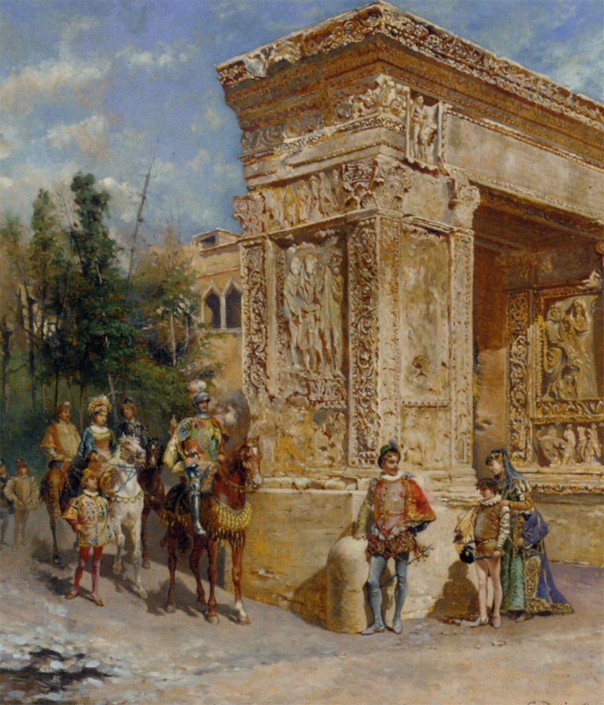 The Procession by Cesare-Auguste Detti - Art Renewal Center