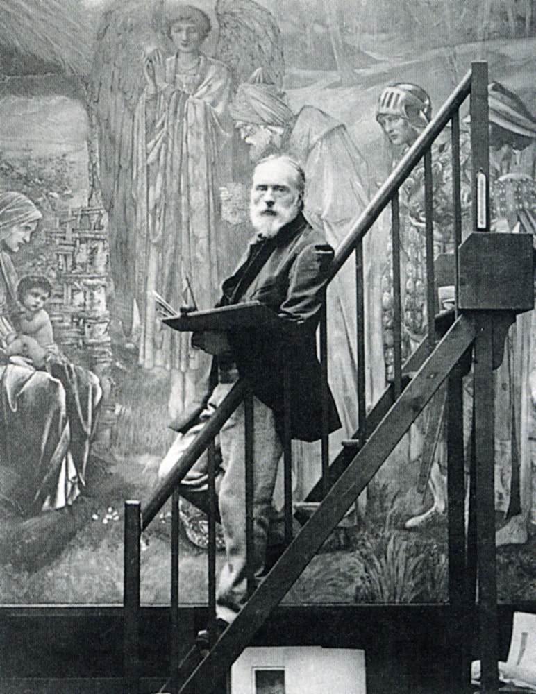 Burne-Jones in front of his Star of Bethlehem 1890 by Edward Burne ...