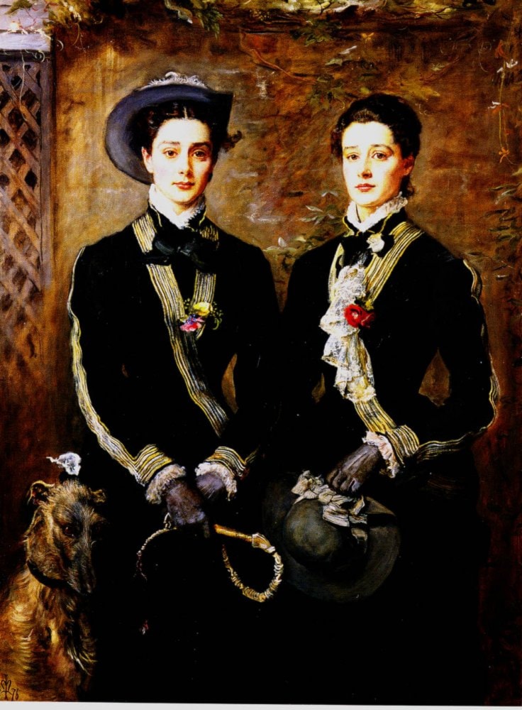 Twins (Grace and Kate Hoare) by John Everett Millais - Art Renewal Center