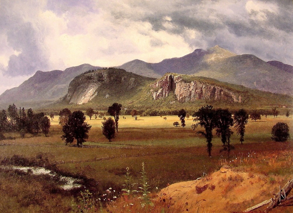 Moat Mountain Intervale, New Hampshire by Albert Bierstadt - Art ...