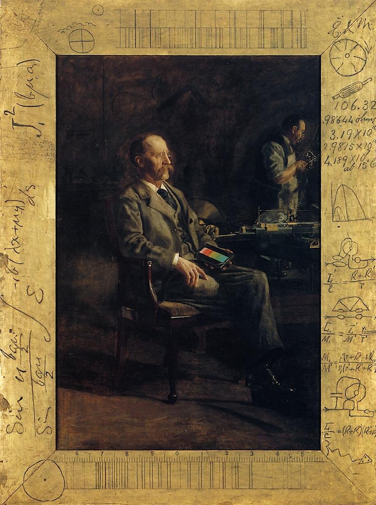 Portrait of Professor Henry A. Rowland by Thomas Eakins - Art Renewal ...