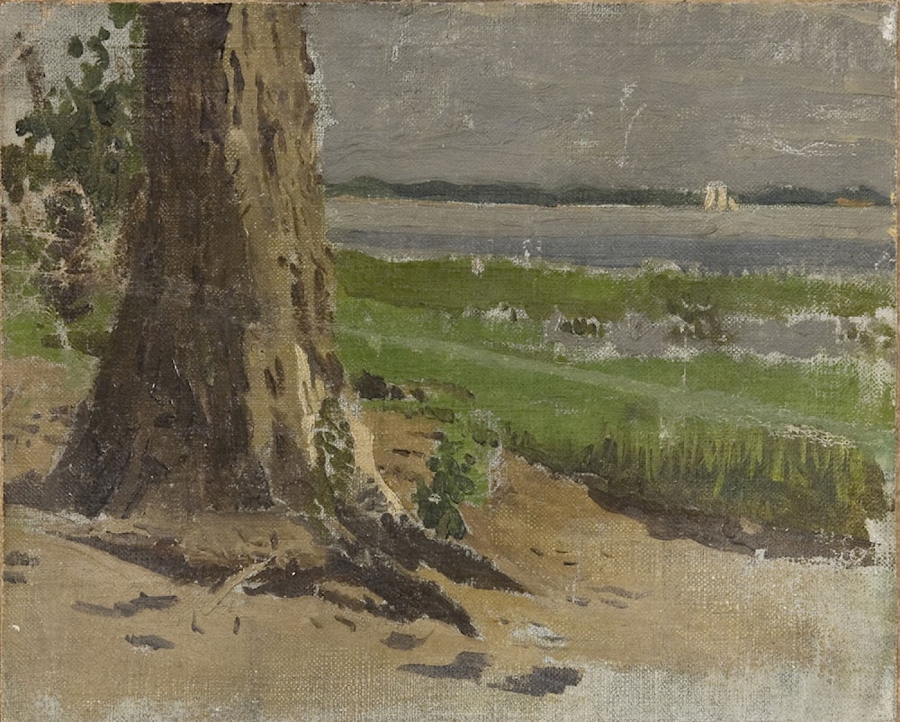 Landscape Sketch by Thomas Eakins - Art Renewal Center