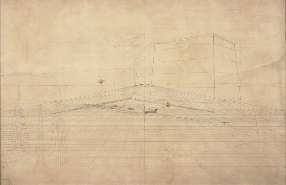 Perspective Drawing for "The Pair-Oared Shell" by Thomas Eakins - Art ...