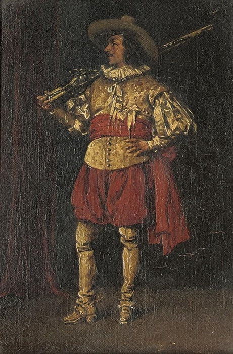 The Dashing Cavalier by Jean-Louis Ernest Meissonier - Art Renewal Center