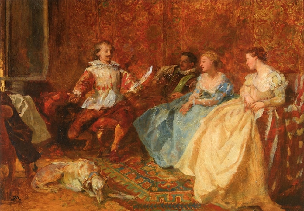 The Poet's Circle by Jean-Louis Ernest Meissonier - Art Renewal Center