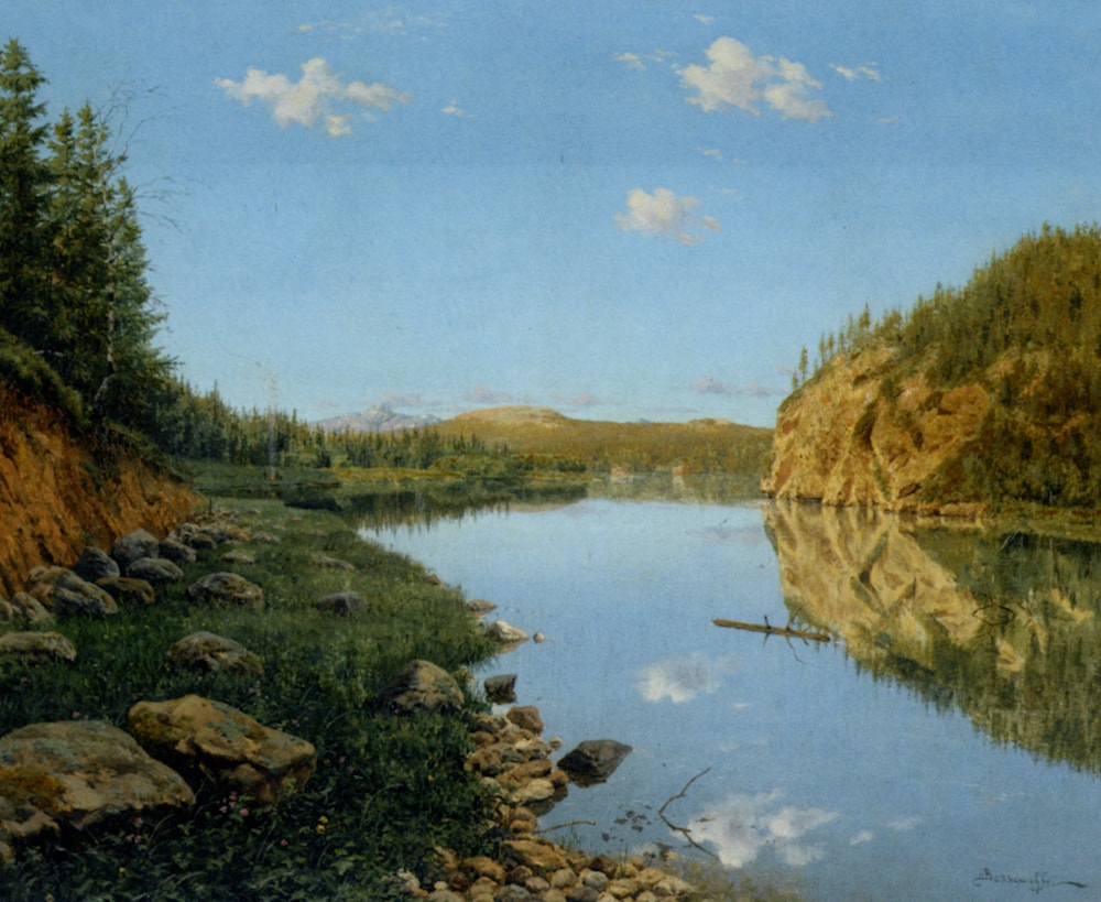 Landscape in the Urals by Boris Vasilievich Bessonov - Art Renewal Center