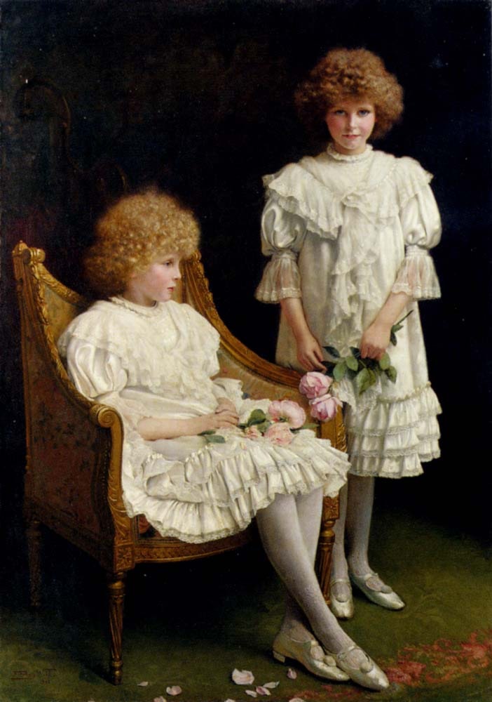 Portrait Of Iris And Vera Ford by Frank Percy Wild - Art Renewal Center