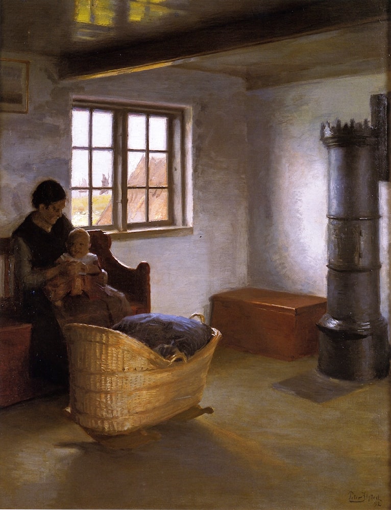 Mother and Child by Peter Vilhelm Ilsted - Art Renewal Center