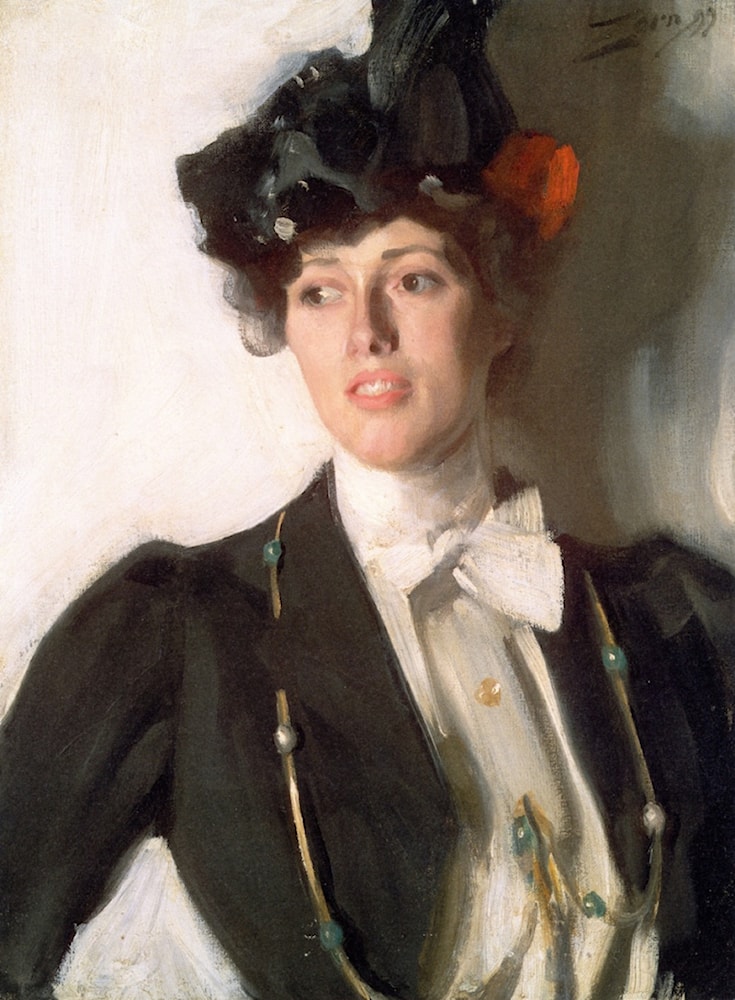 Martha Dana Mercer by Anders Zorn - 2 images - Art Renewal Center