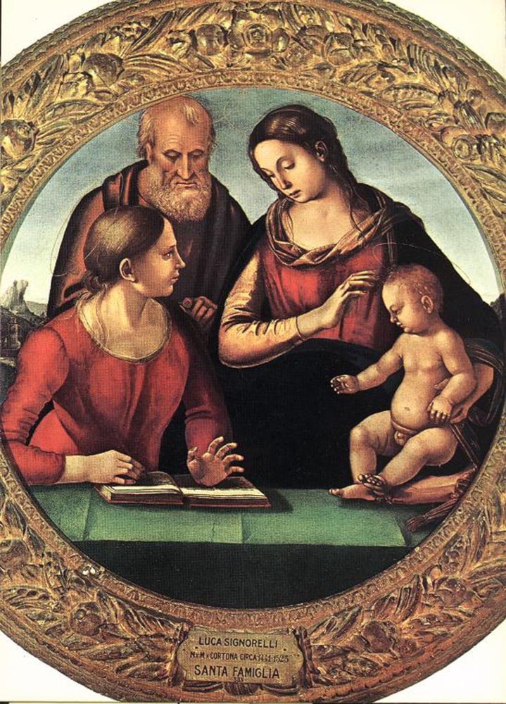 Madonna and Child with St Joseph and Another Saint by Luca Signorelli ...