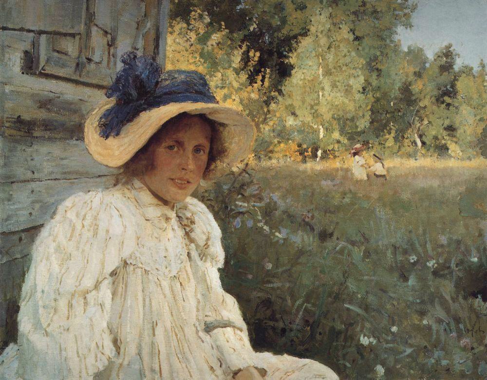 Summer. Portrait of Olga Serova by Valentin Alexandrovich Serov - 2 ...