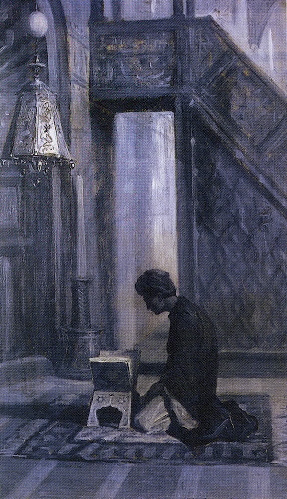 At His Devotion by Charles Bargue - Art Renewal Center