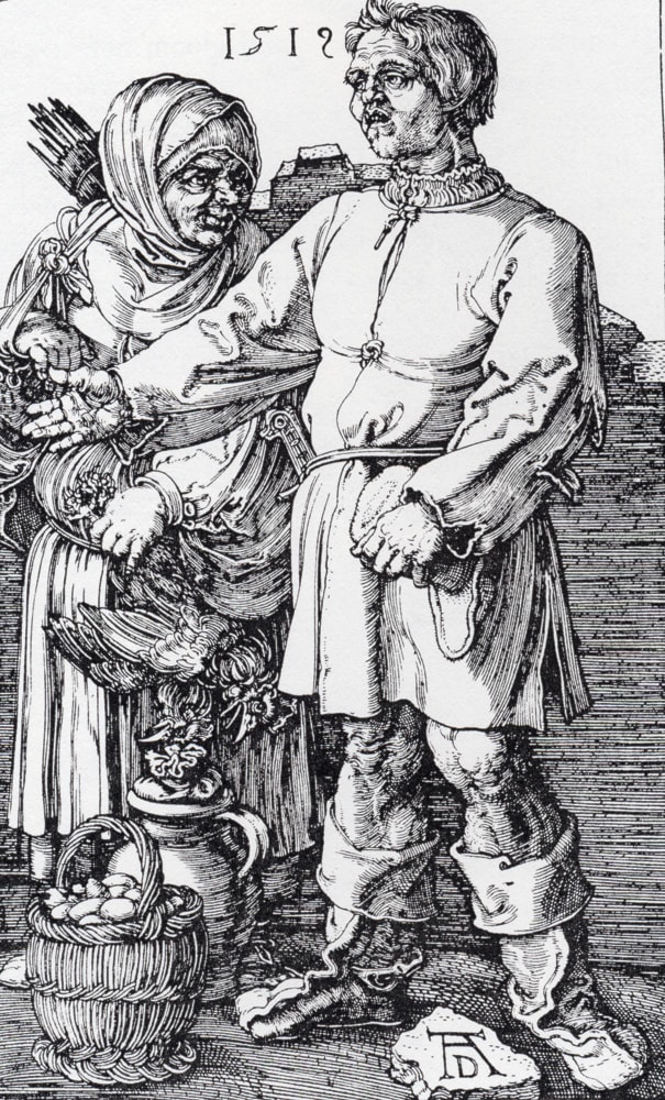 The Peasant And His Wife At Market by Albrecht Durer - Art Renewal Center