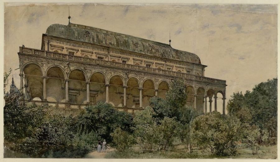 Belvedere in Prague by Rudolf Ritter von Alt - Art Renewal Center