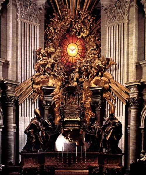 The Throne of Saint Peter by Gian Lorenzo Bernini - 3 images - Art ...