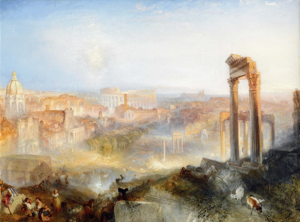 Modern Rome - Campo Vaccino by Joseph Mallord William Turner - 2 images ...