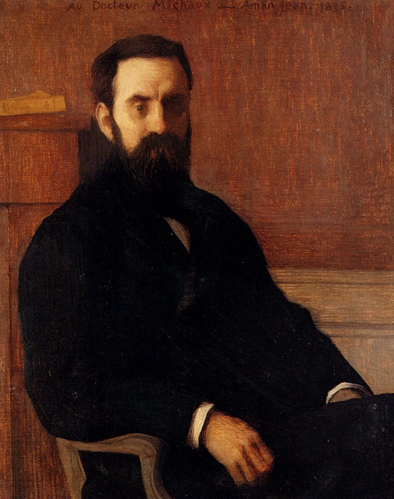 Portrait Of Dr. Michaux by Edmond-François Aman-Jean - Art Renewal Center