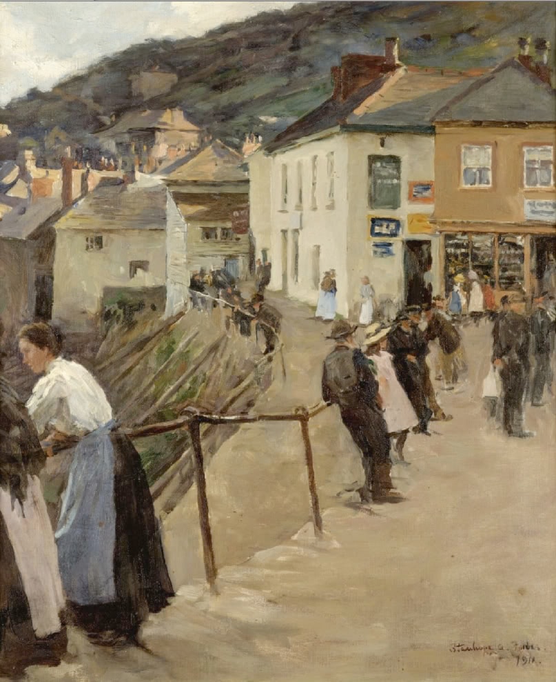 The Harbor at Mousehole by Stanhope Alexander Forbes - Art Renewal Center