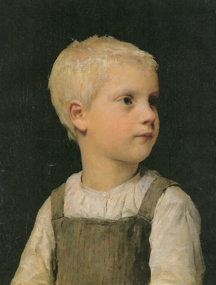 Portrait of a Boy by Albert Anker - Art Renewal Center