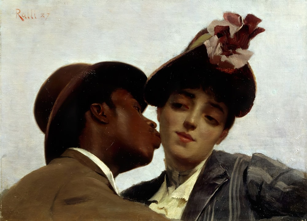 The Kiss by Theodore Jacques Ralli - 2 images - Art Renewal Center
