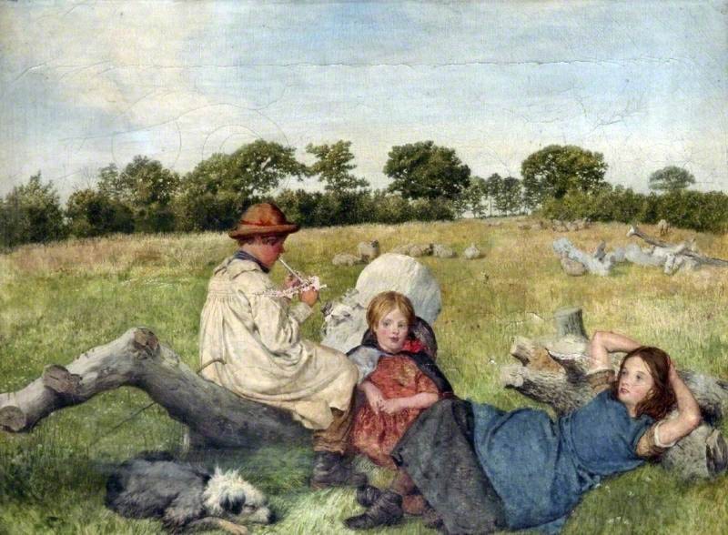 Young Shepherds by Charles Rossiter - Art Renewal Center