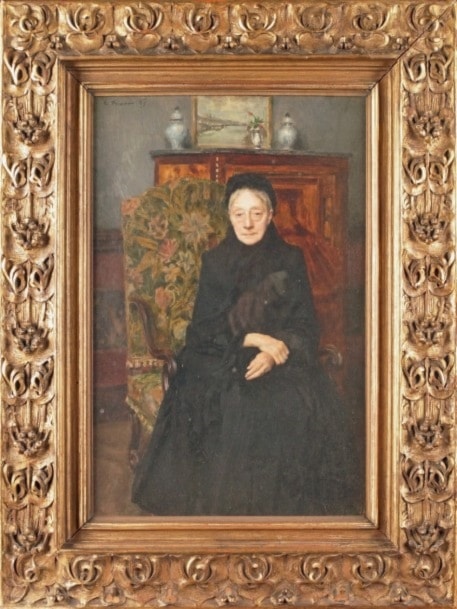 Portrait de Madame Marie Lebeau by Emile Friant - Art Renewal Center