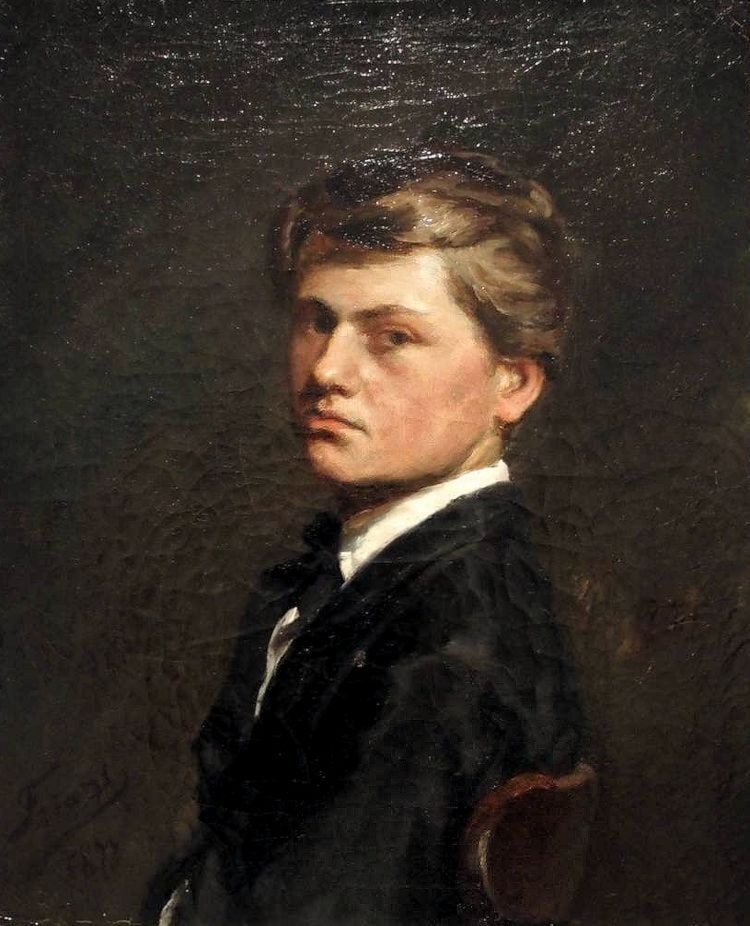 Self Portrait at 14 by Emile Friant - Art Renewal Center