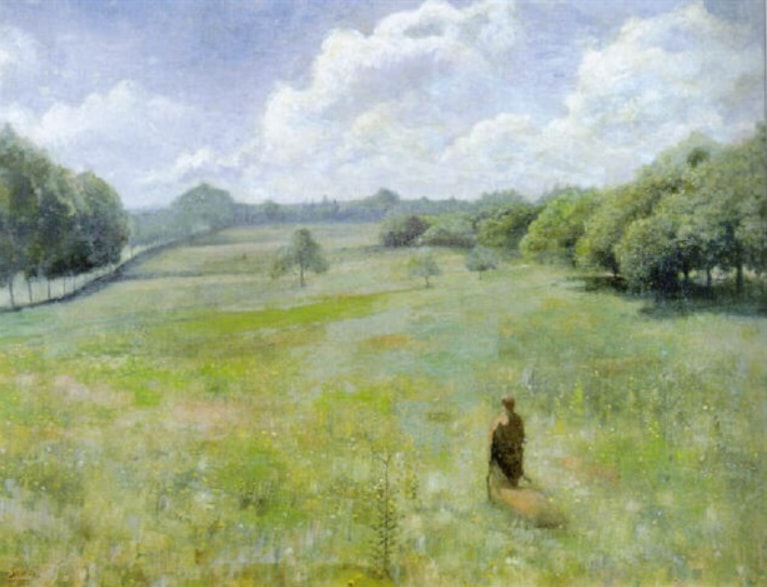 In the Fields by Jean Delville - Art Renewal Center