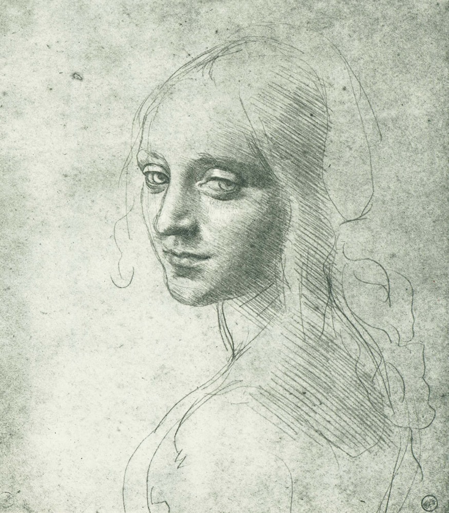 Head of a girl by Leonardo da Vinci - Art Renewal Center