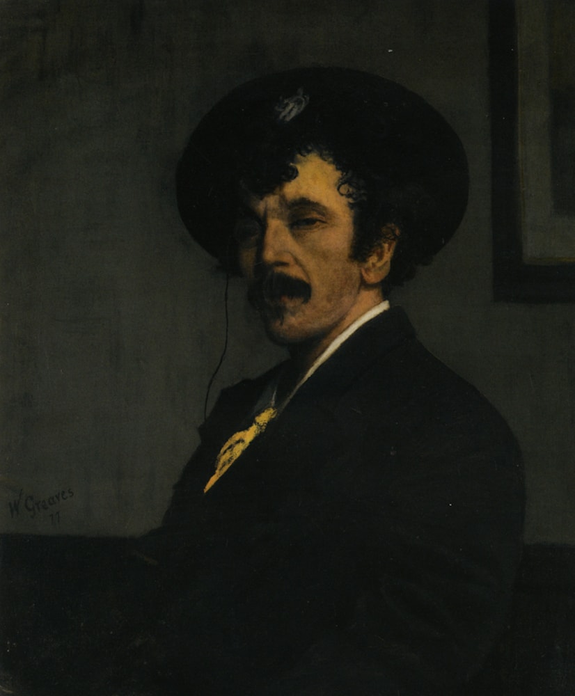 Portrait of James Abbott by Walter Greaves - Art Renewal Center