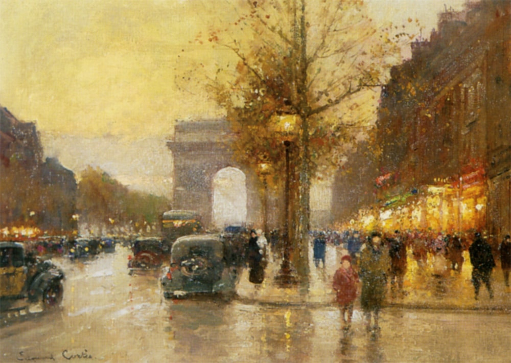 Art Reproductions The Lido Champs Elysees by Edouard Cortes (Inspired ...
