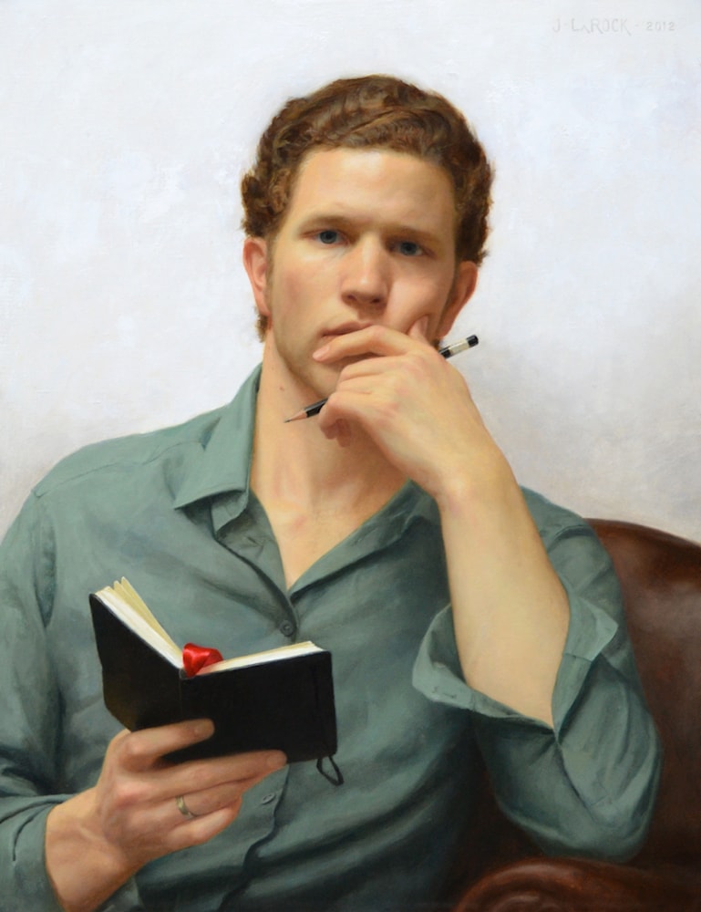 Self Portrait in Green by Joshua LaRock - Art Renewal Center