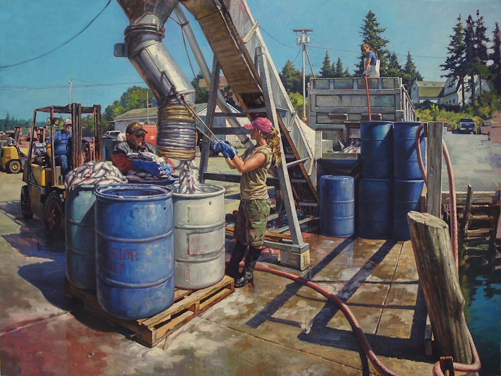 Salting the Herring by Garin Baker - Art Renewal Center