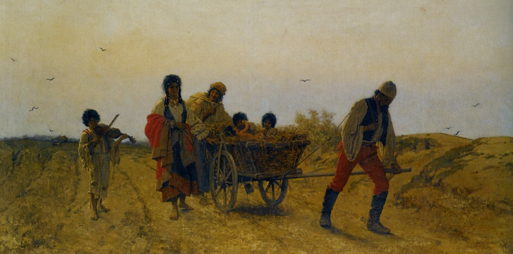 Wandering Gypsies by Franz Streitt - Art Renewal Center