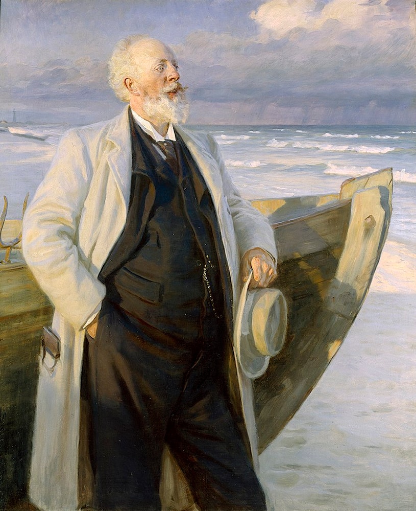 Holger Drachmann by Peder Severin Krøyer - 2 images - Art Renewal Center