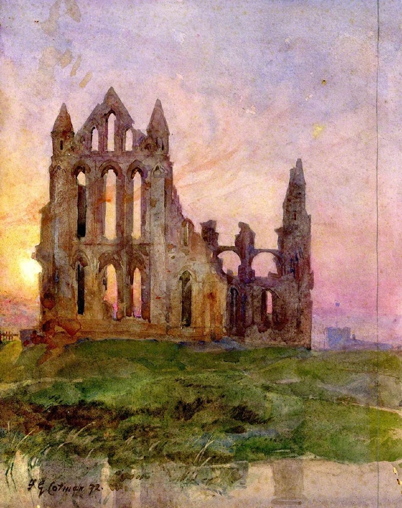 Whitby Abbey by Frederick George Cotman - Art Renewal Center