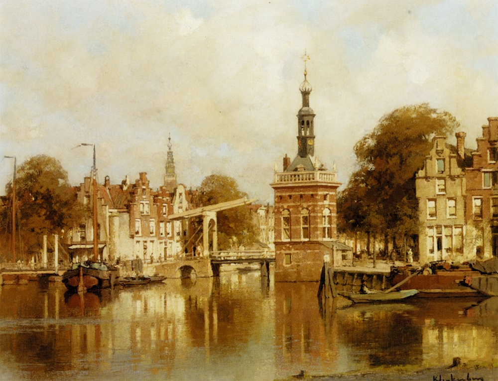 A View of Amsterdam by Johannes Christiaan Karel Klinkenberg - Art ...