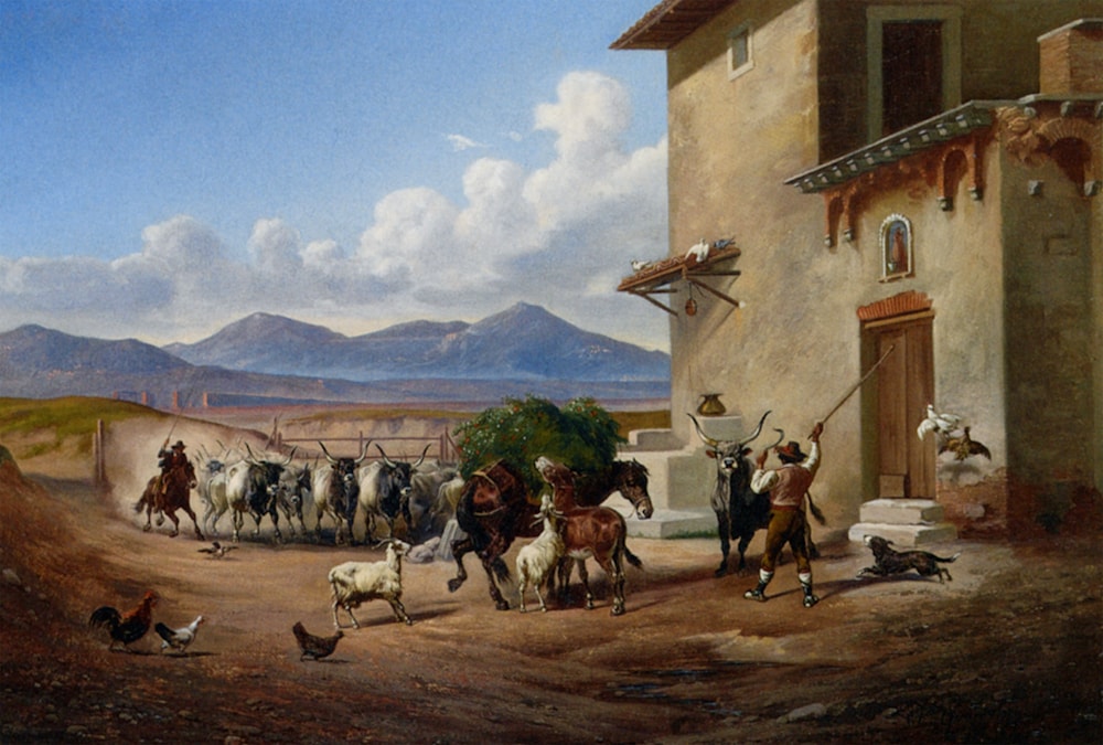 The Bulls by Carl Max Gerlach Quaedvlieg - Art Renewal Center