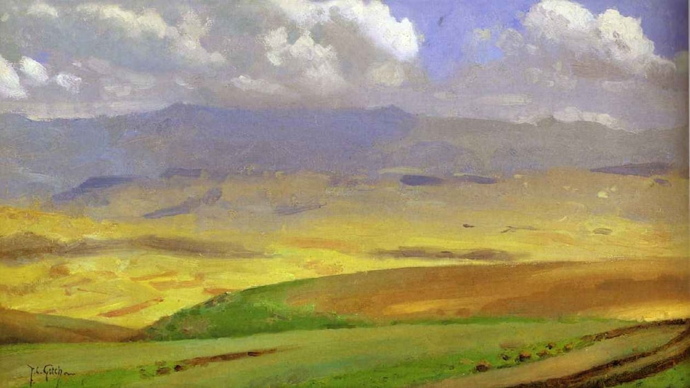 High Veldt, South Africa by Thomas Cooper Gotch - Art Renewal Center